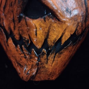 Scary Pumpkin Mask: Paper Mache Halloween Costume - Etsy