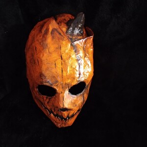 Scary Pumpkin Mask: Paper Mache Halloween Costume - Etsy