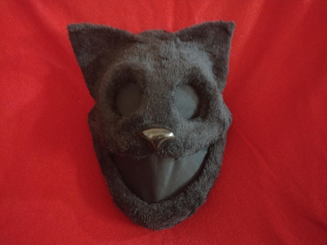 Felt Cat Mask: Scary Paper Mache Halloween Mask - Etsy