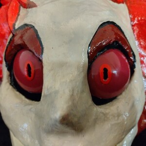 The Best Showman Mask Scary Paper Mache Mask Halloween Moving Jaw Mask ...