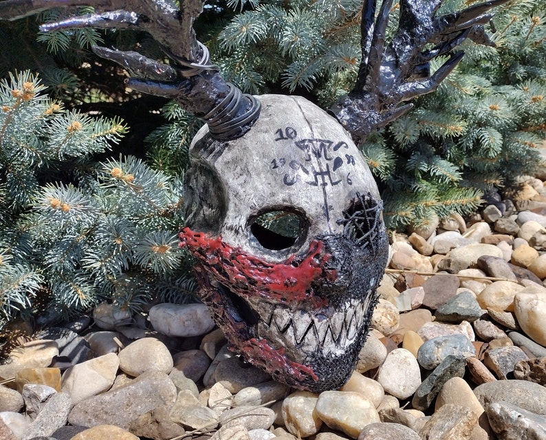 A Mask Maker's Mask V2 Scary Paper Mache Halloween/cosplay Mask ...