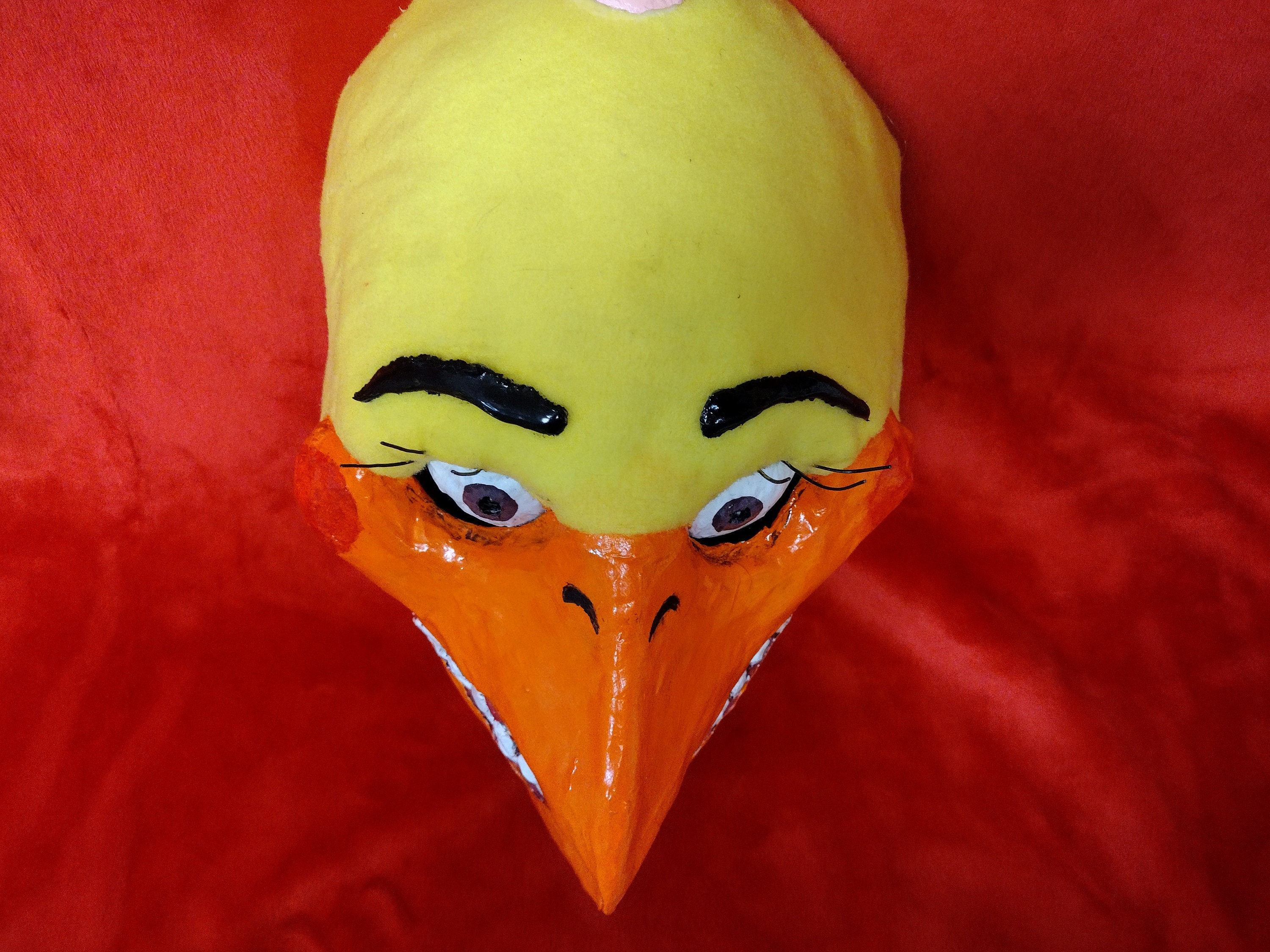 The Mascot of 87' Chicken Mask Paper Mache Mask - Etsy