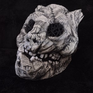 The Twisted Mask Scary Paper Mache Mask Halloween Mask - Etsy