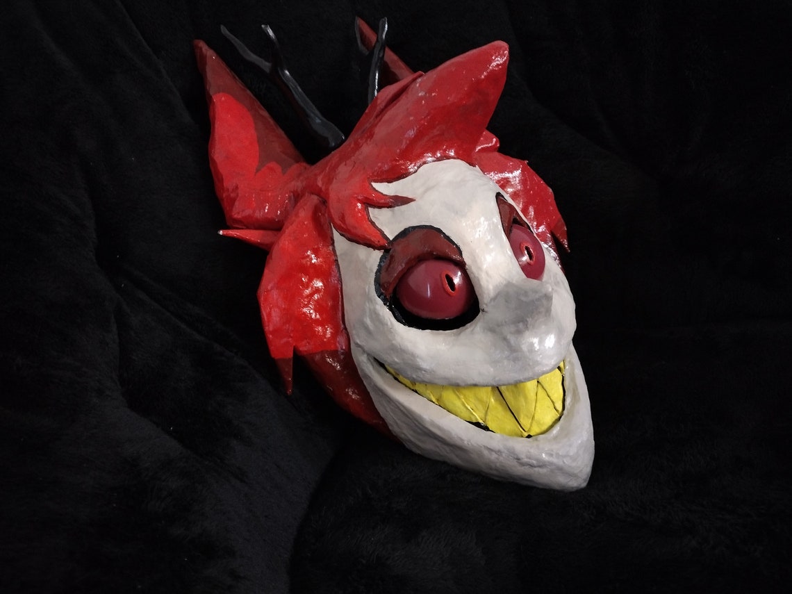 The Best Showman Mask Scary Paper Mache Mask Halloween Moving Jaw Mask ...