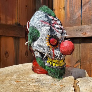 The Cracked-tooth Clown Mask Paper Mache Mask Halloween Mask - Etsy