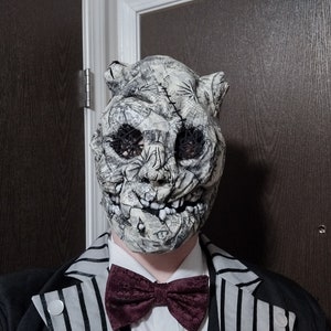 The Twisted Mask Scary Paper Mache Mask Halloween Mask - Etsy