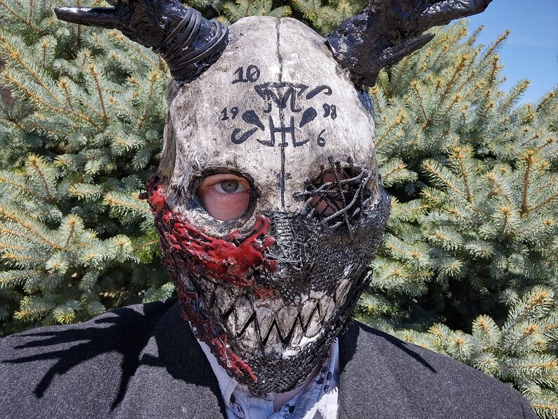 A Mask Maker's Mask V2 Scary Paper Mache Halloween/cosplay Mask ...