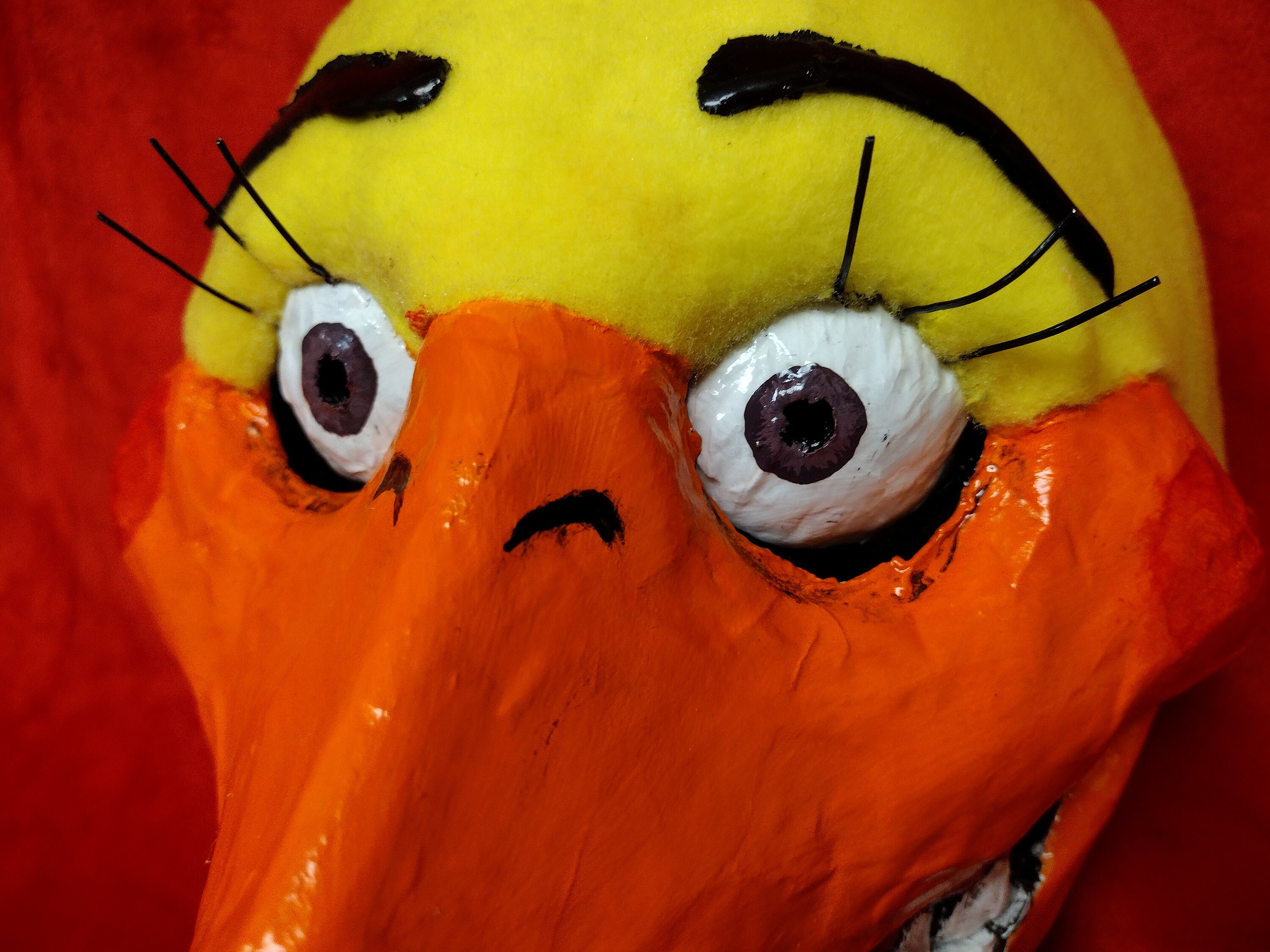 The Mascot of 87' Chicken Mask Paper Mache Mask - Etsy
