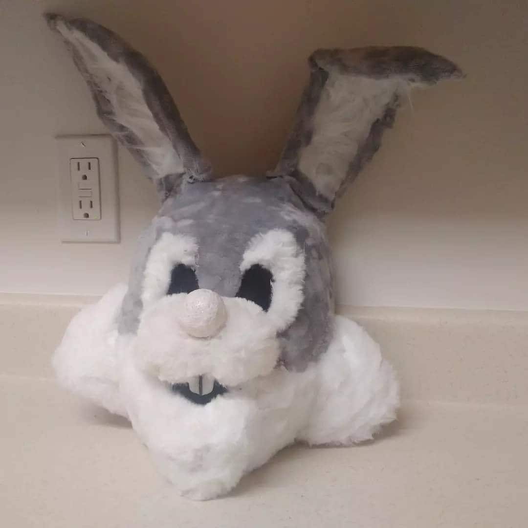 The Fluffy Rabbit Mask Paper Mache Mask Bunny Mask - Etsy