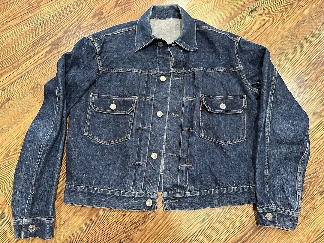Vintage 50s Levis Type 2 Big E Selvedge Denim Jean Jacket - Etsy