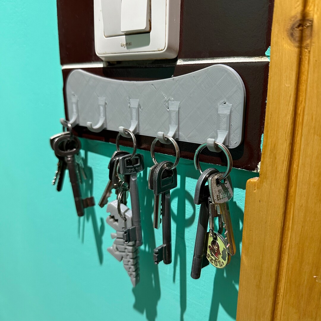 Simple Key Hanger/key Holder 3D Printed for Wall No Screw Needed 3D ...