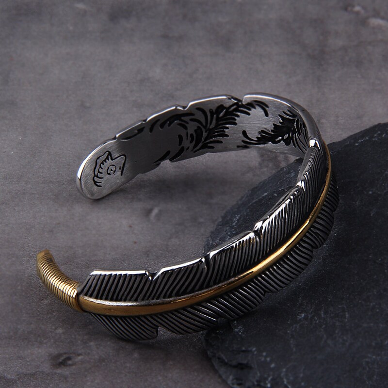 Feather Bangle - Etsy