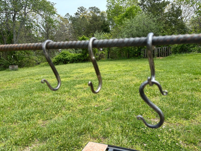 Hand Forged S-hook ,flower Pot Hanger,grill Camping Steel Hook, - Etsy
