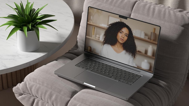 Zoom Virtual Background Modern Shelving | Professional Cam Background ...