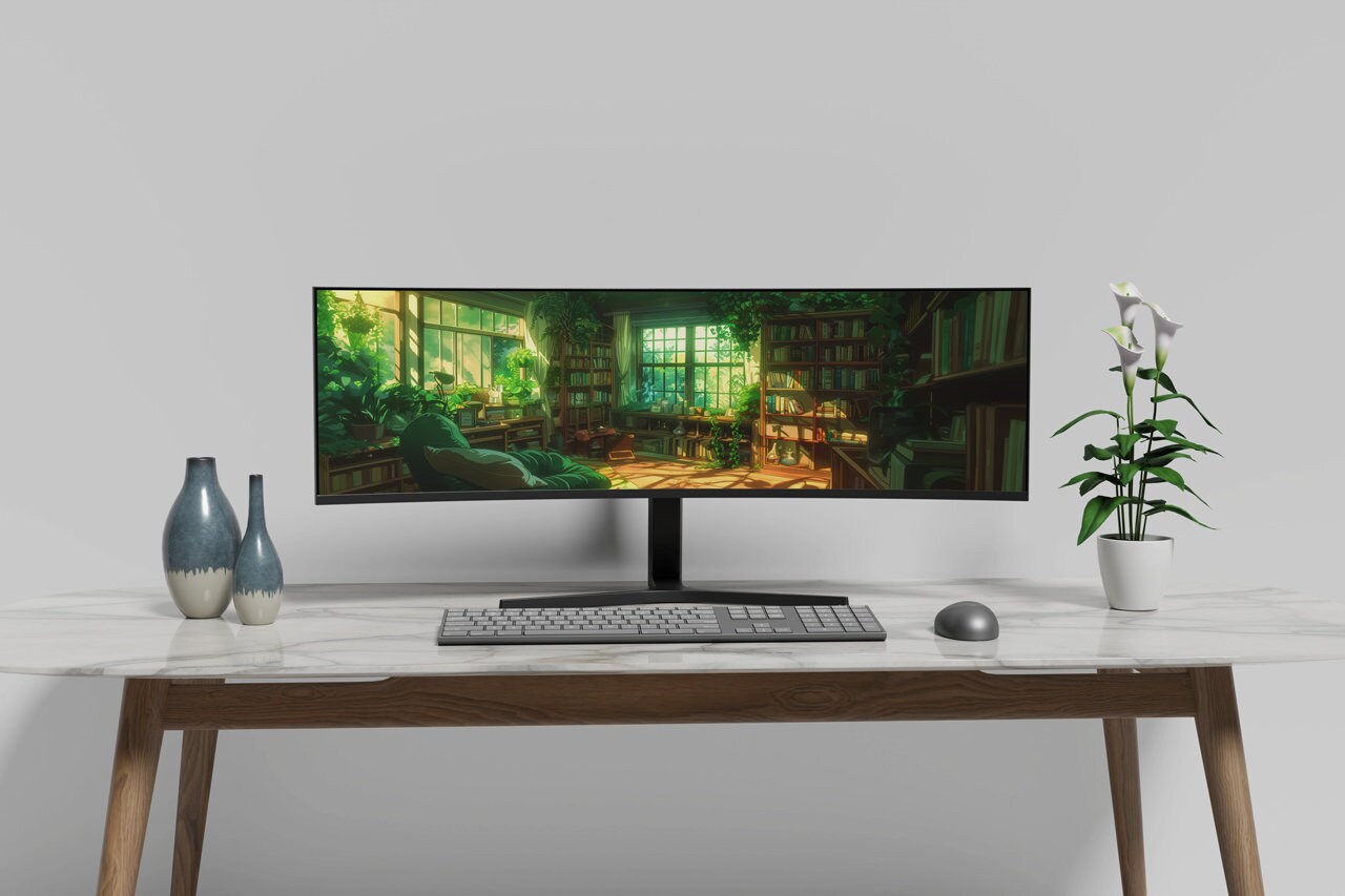 Lofi Ultrawide Wallpaper - Plant Loft Wallpaper - Anime Wallpapers Pack ...