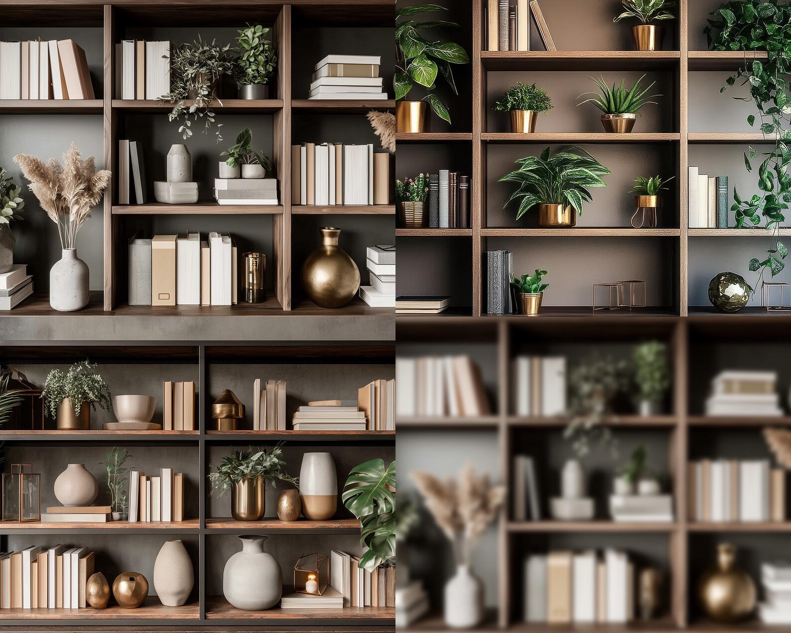 Bookcase Zoom Backgrounds Bundle, Home Office Backdrops for Teams ...