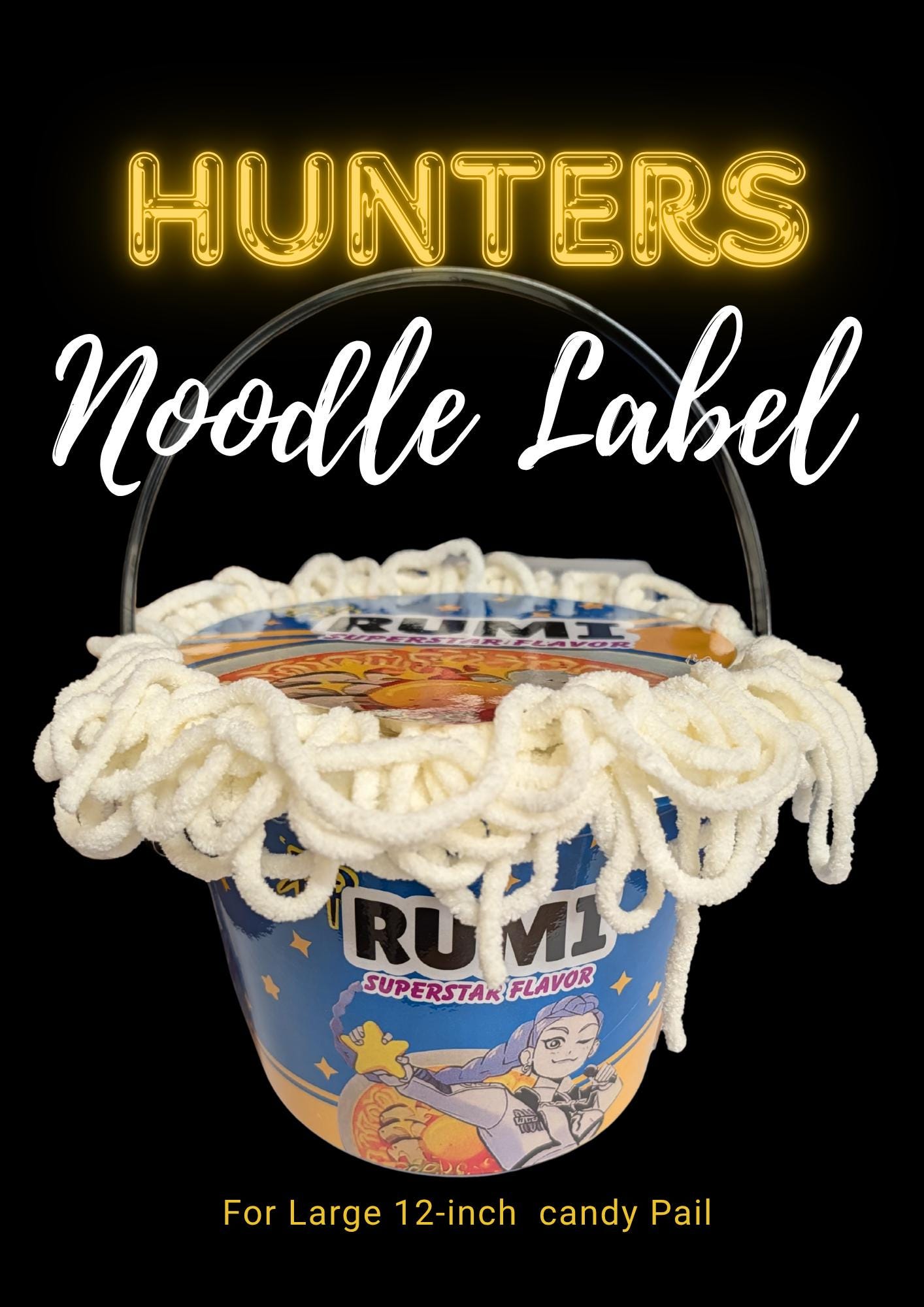 Rumi Large Noodle Label - Etsy