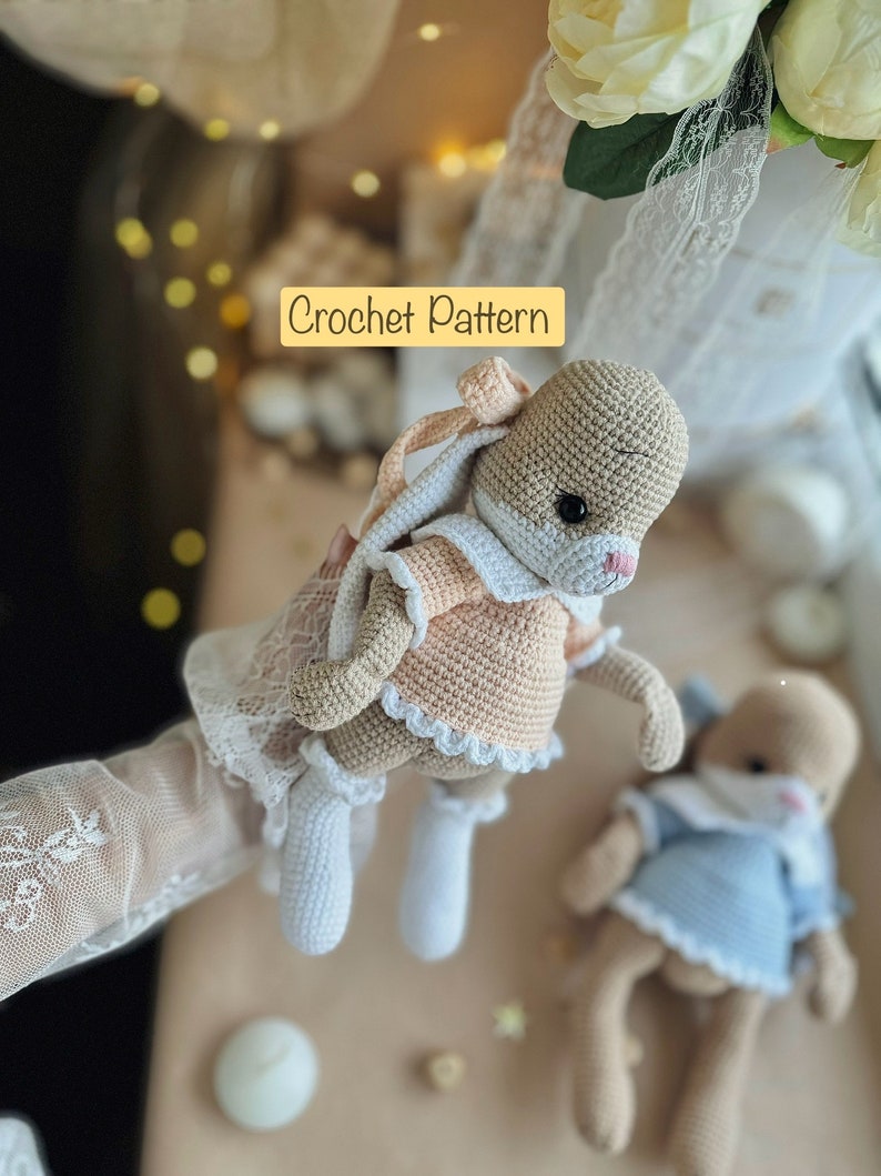 Crochet Rabbit Amigurumi Tutorial, Crochet Pattern Rabbit, Crochet ...