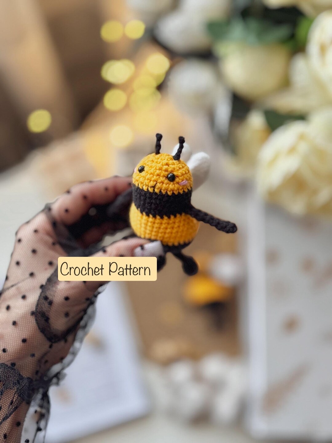 Bee Crochet Patterns, Bee Amigurumi Tutorial, Crochet Bee Pattern ...