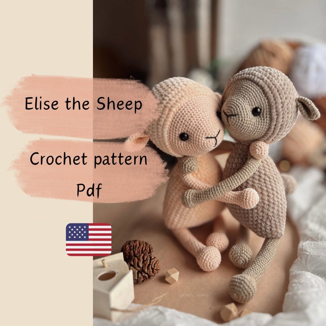 Sheep CROCHET PATTERN, Toy Sheep Amigurumi Eng, PDF Crochet Sheep ...