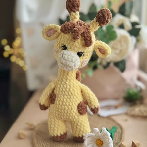 Crochet Giraffe Pattern, Plushie Giraffe Tutorial, Cute Giraffe Toy ...