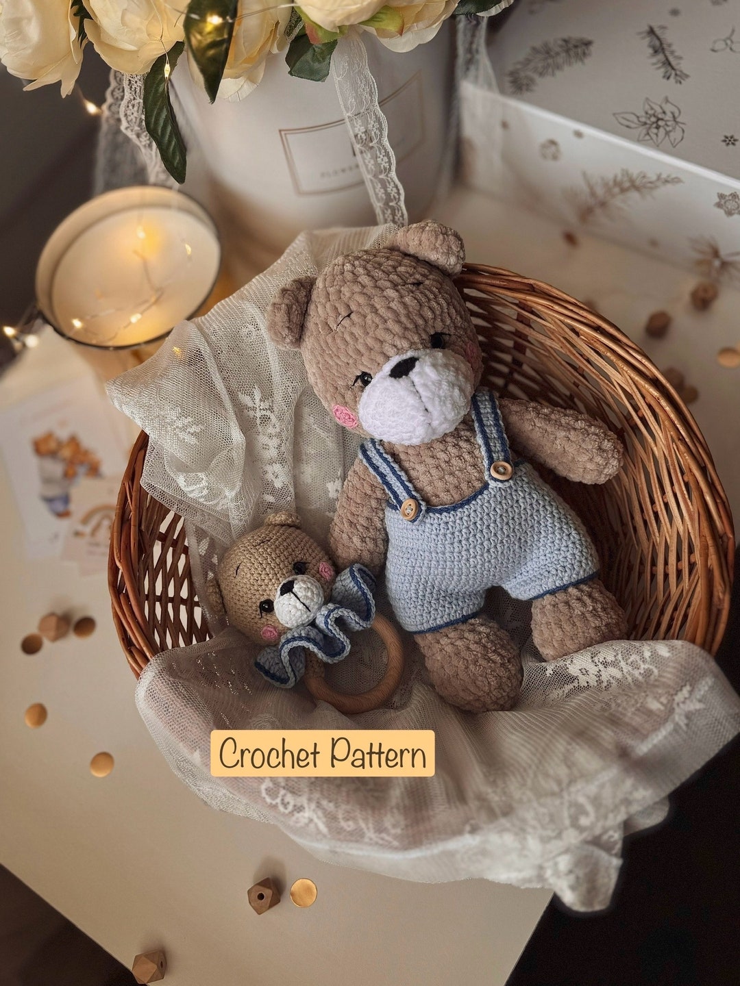 Crochet Pattern Bears Set 2in1, Bear Amigurumi Tutorial, Crochet Toy ...