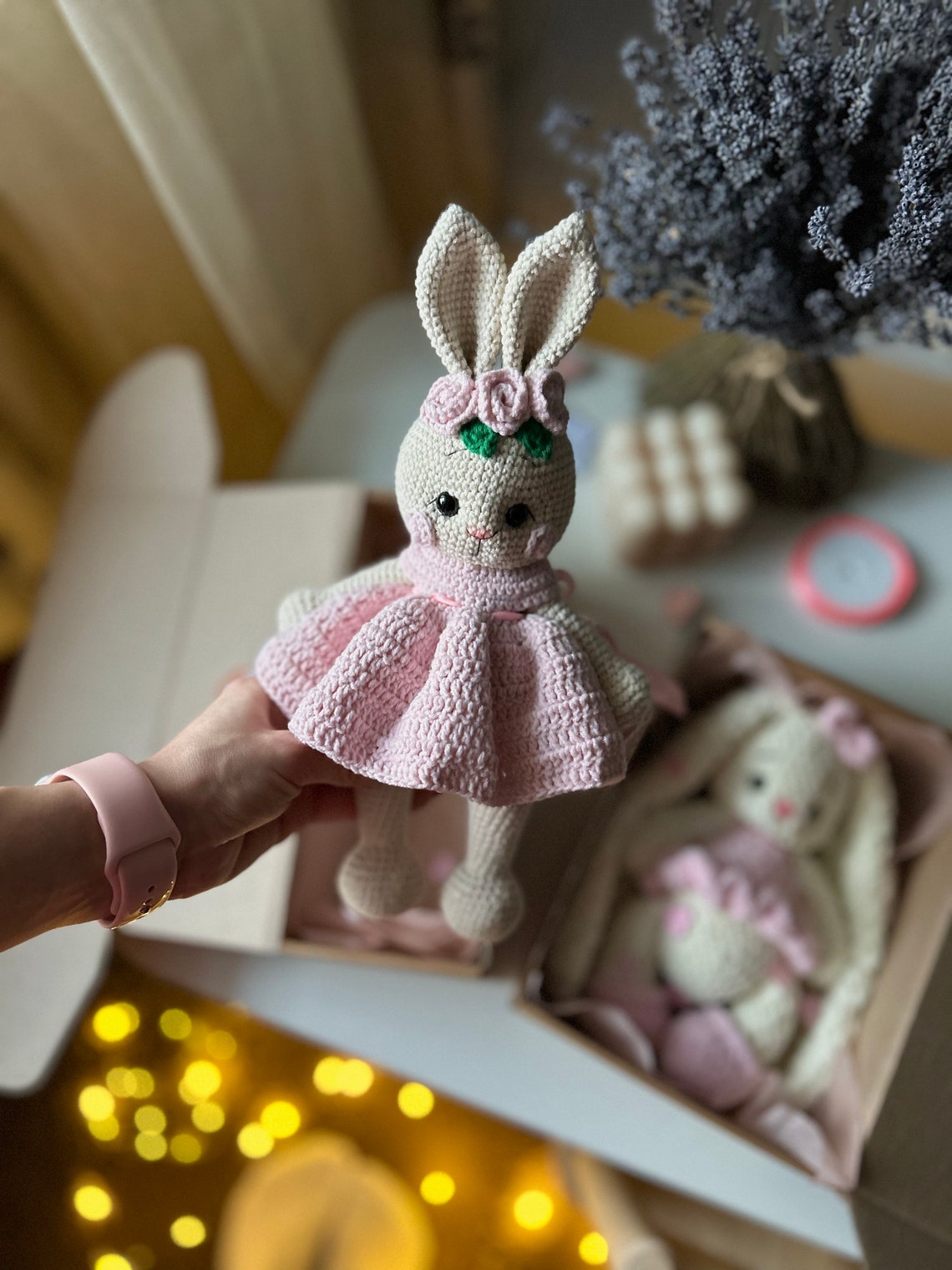 CROCHET PATTERN SET 3in1, Rabbit in Dress, Rattle Rabbit, Booties, Diy ...