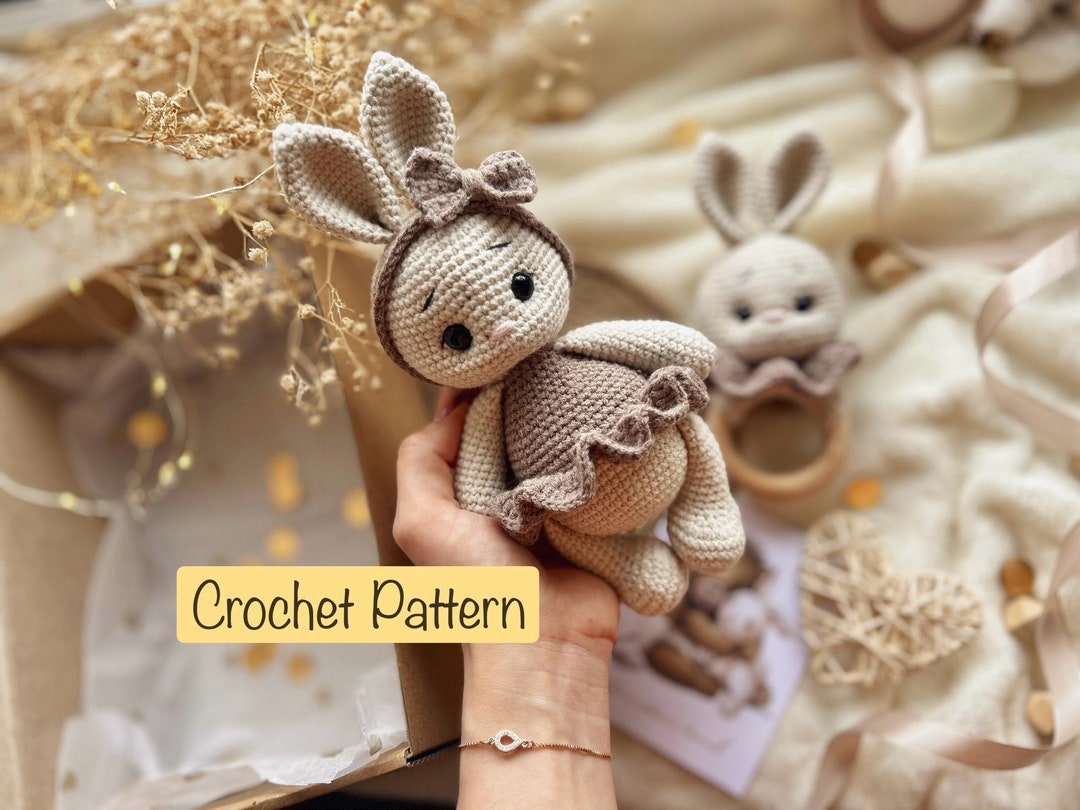 Crochet Pattern Bunny, Amigurumi Pattern Bunny, Crochet Pattern Rabbit ...