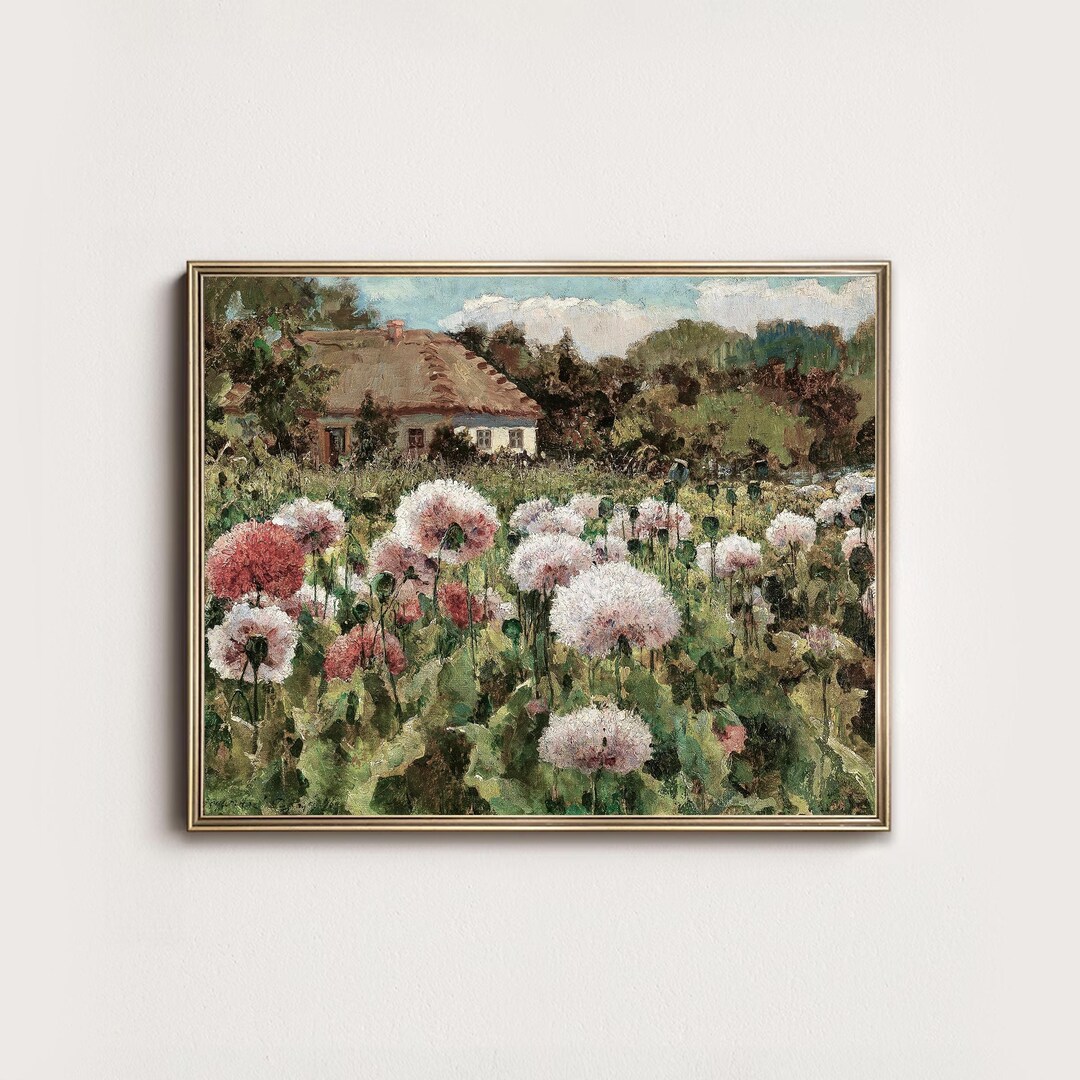Vintage Botanical Print: Cottagecore Garden Wall Art (digital Download ...