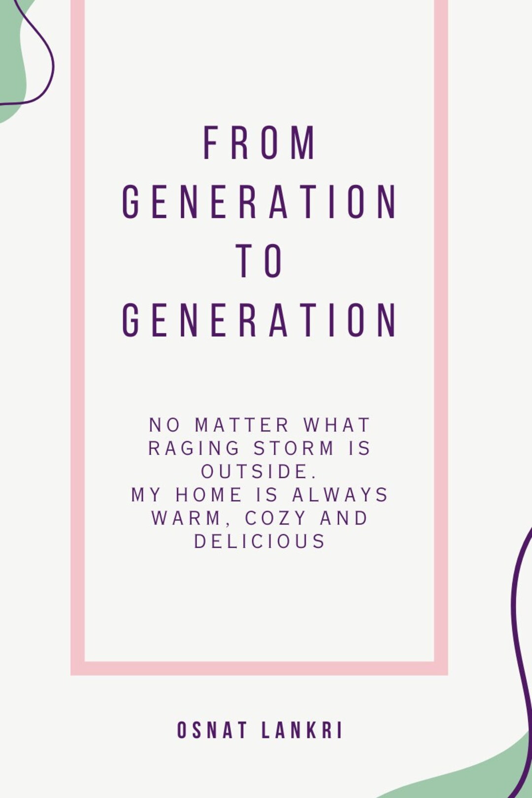Osi from Generation to Generation Cookbook - Etsy