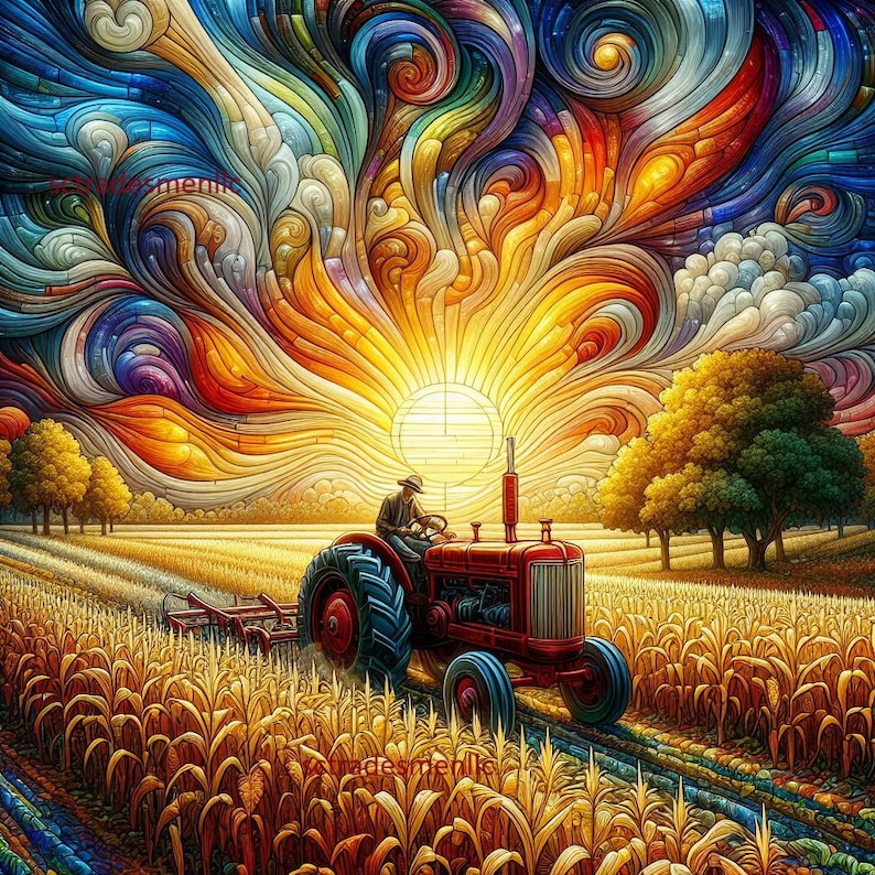 Farming, Tractor, Corn Digital Image Picture Pic Photo Wallpaper ...