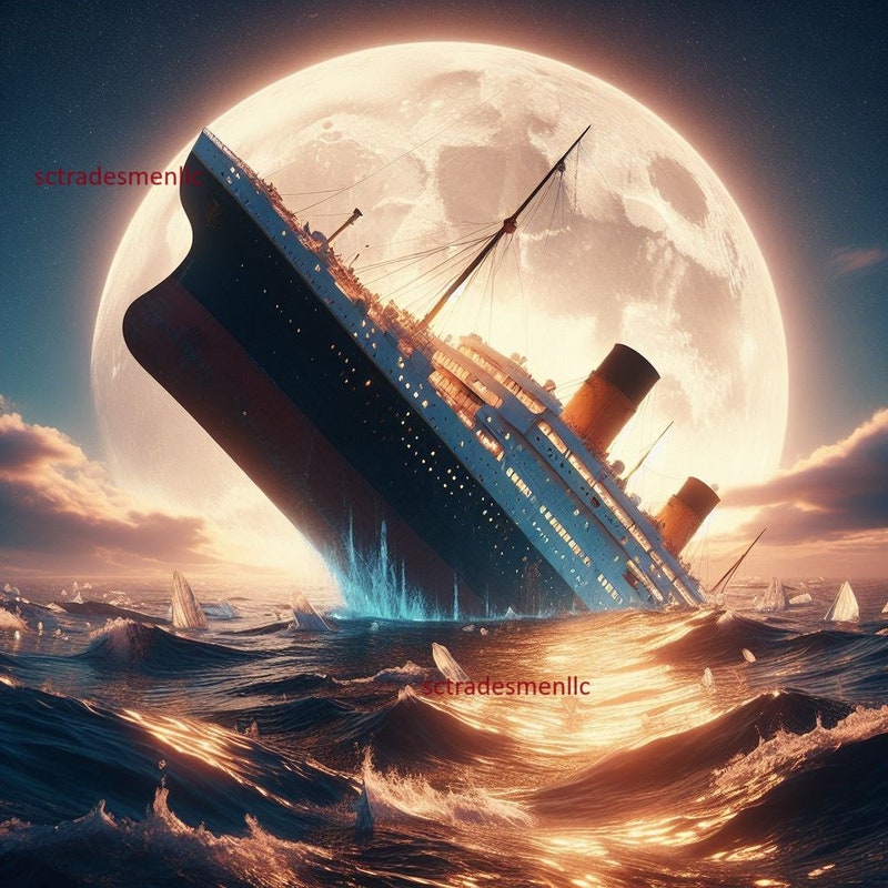 Rms Titanic Painting - Etsy
