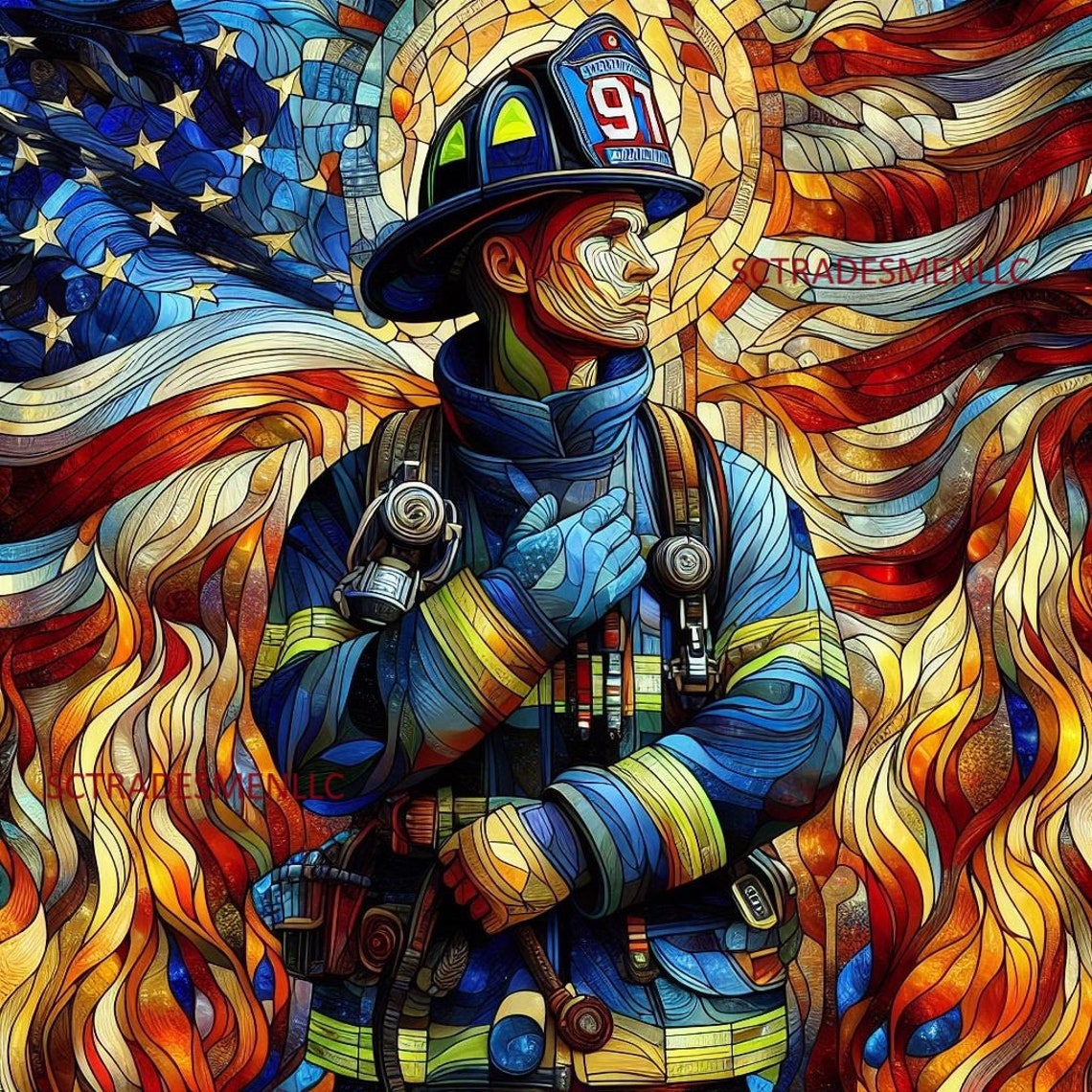 Firefighter Fireman Digital Image Picture Pic Photo Wallpaper ...