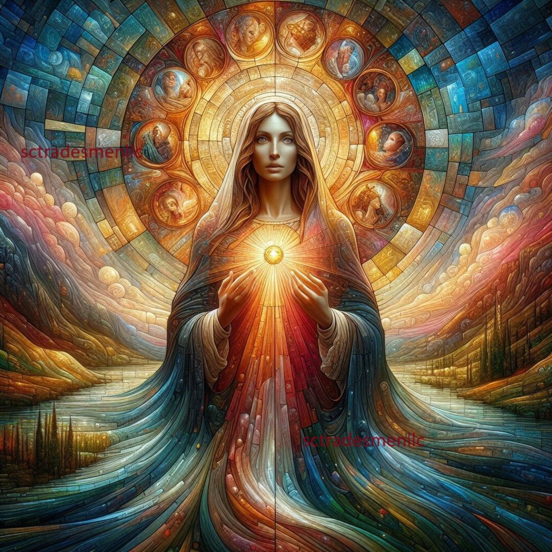 Mother Mary Full of Grace Digital Image Picture Photo Wallpaper ...