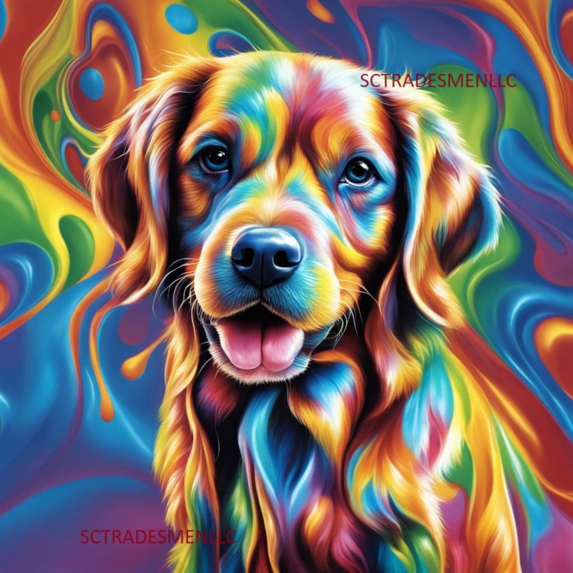 Colorful Dog Digital Image Picture Pic Photo Wallpaper Screensaver ...