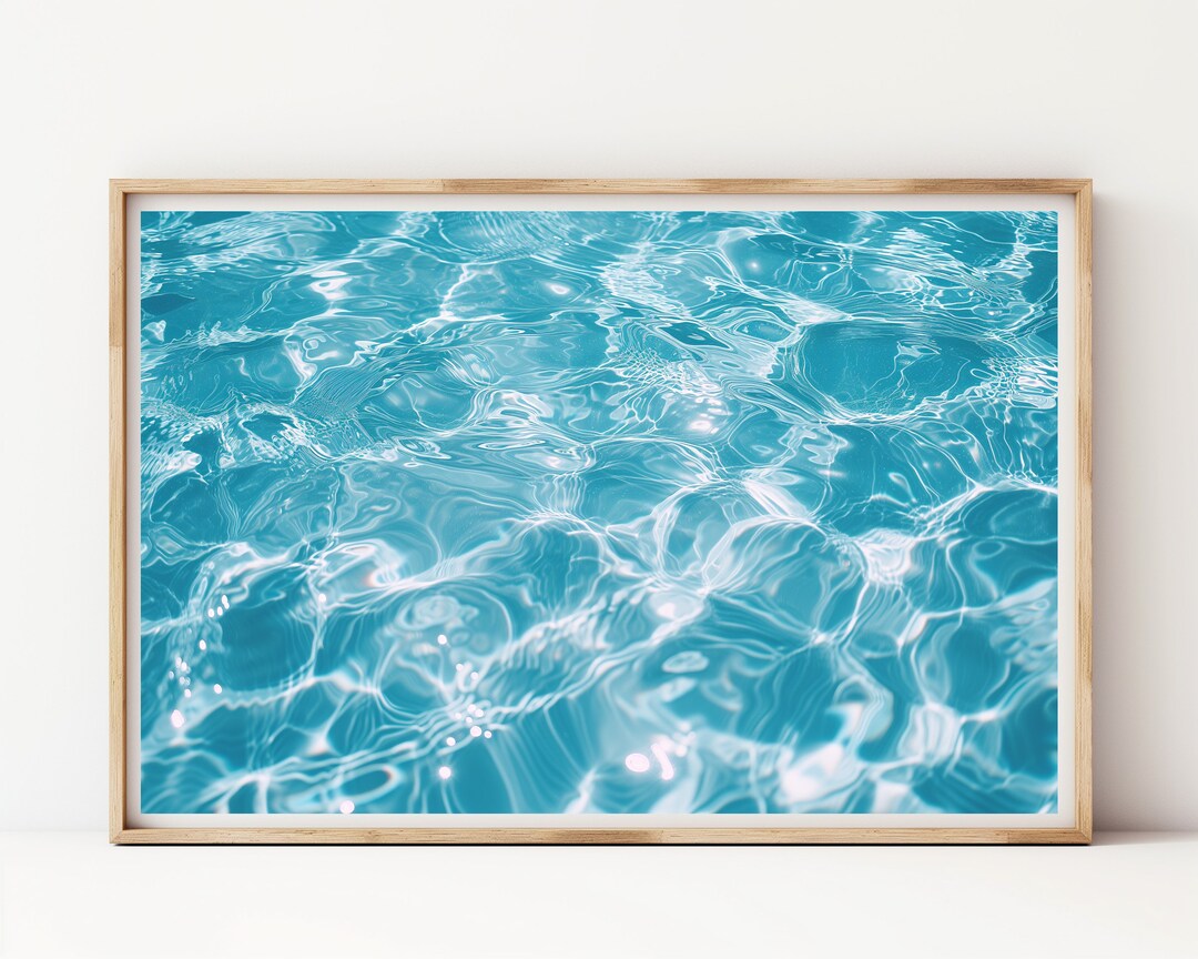 Digital Download - Crystal Clear Pool Water Print - Contemporary ...