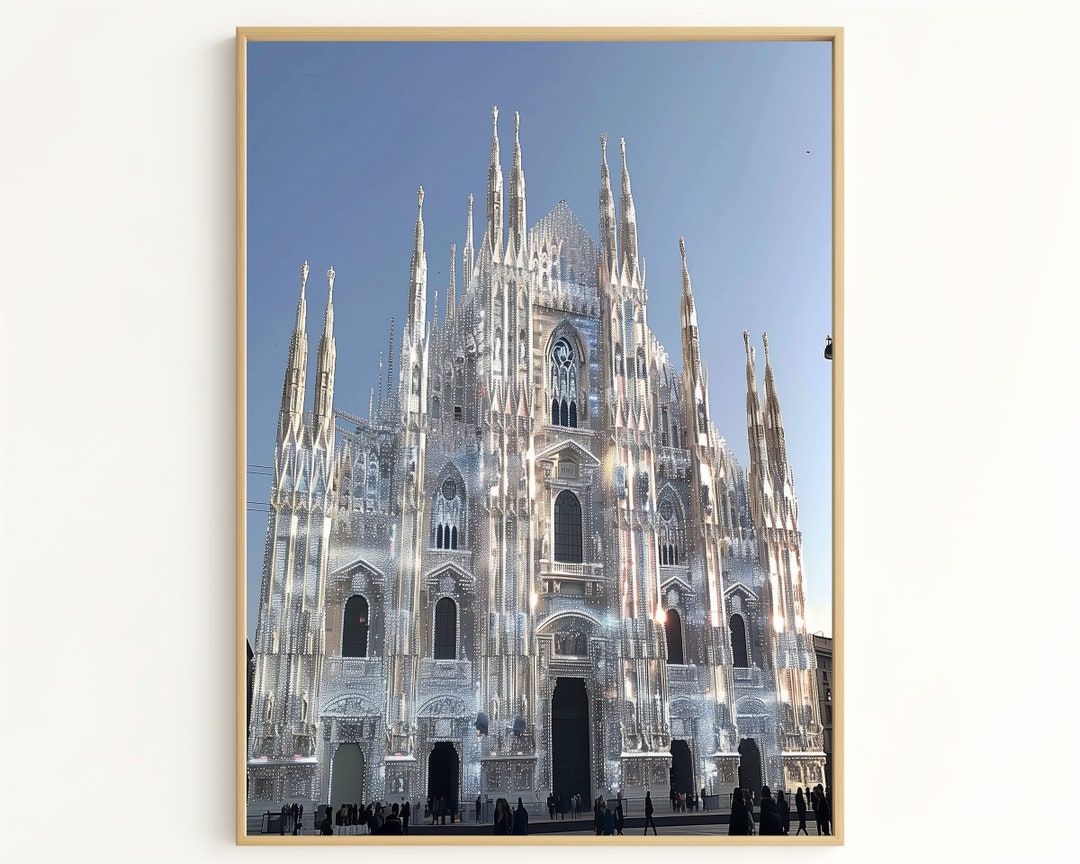 Cathedral Wall Art - Glittering Gothic Cathedral Print for Stunning ...