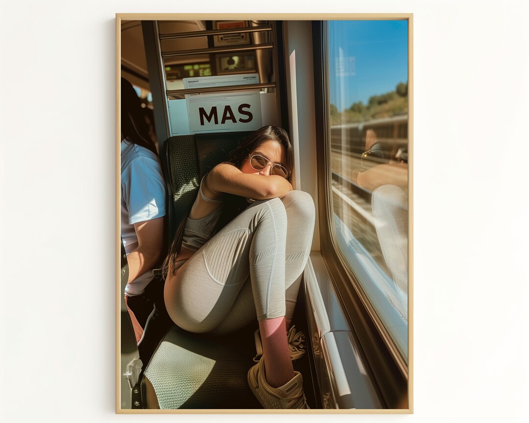 Train Night Art, Peaceful Travel Slumber, Perfect for Wanderlust Souls, Scenic Home Decor ST974 ...