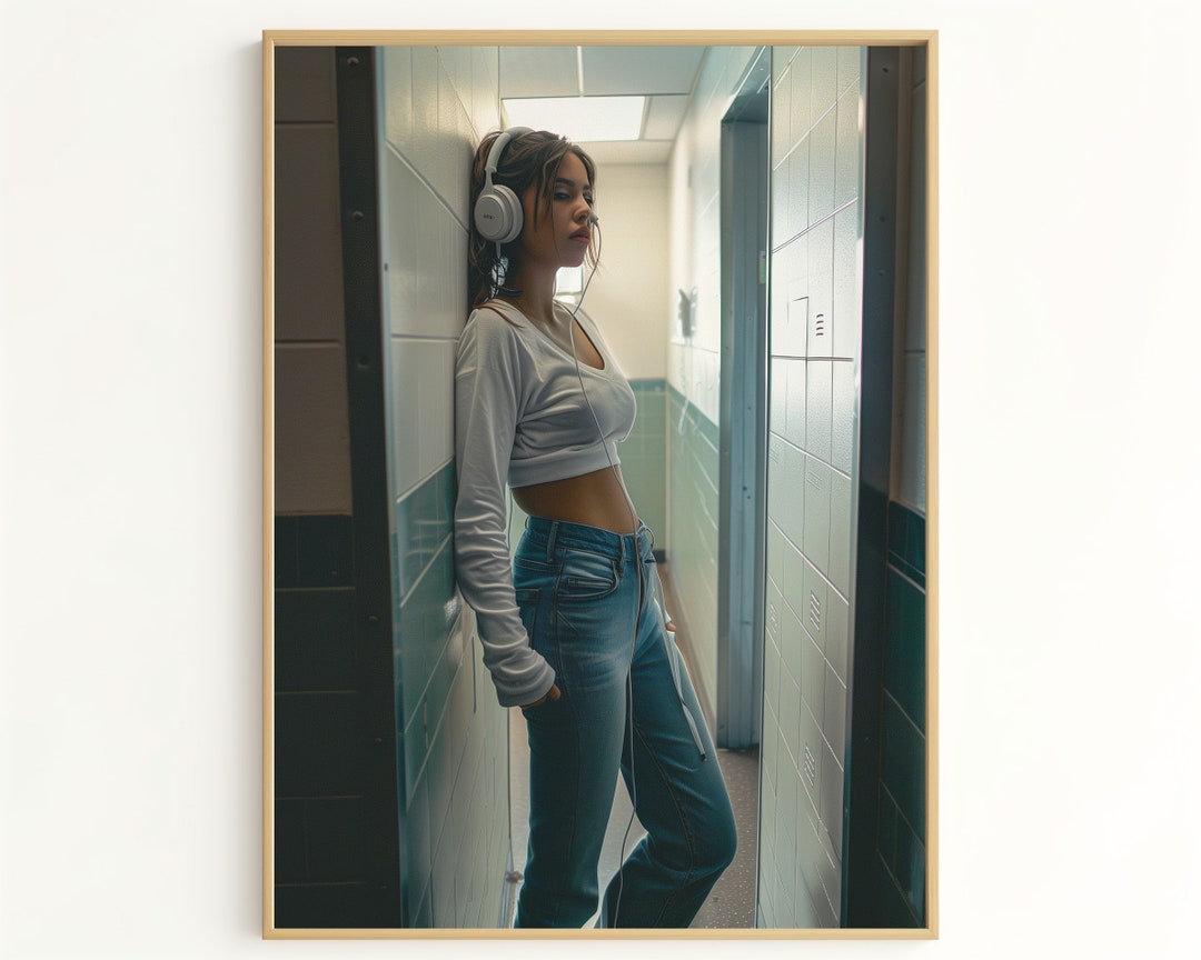 Headphone Accessory Photography Print, Modern Urban Listening Scene Art ...
