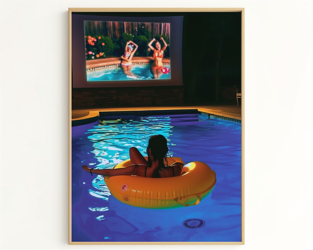 Outdoor Movie Night Setup, Cozy Float and Screen for Magical Evenings ...