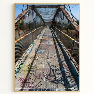 Urban Exploration Photography: Graffiti-filled Pedestrian Bridge Art ...