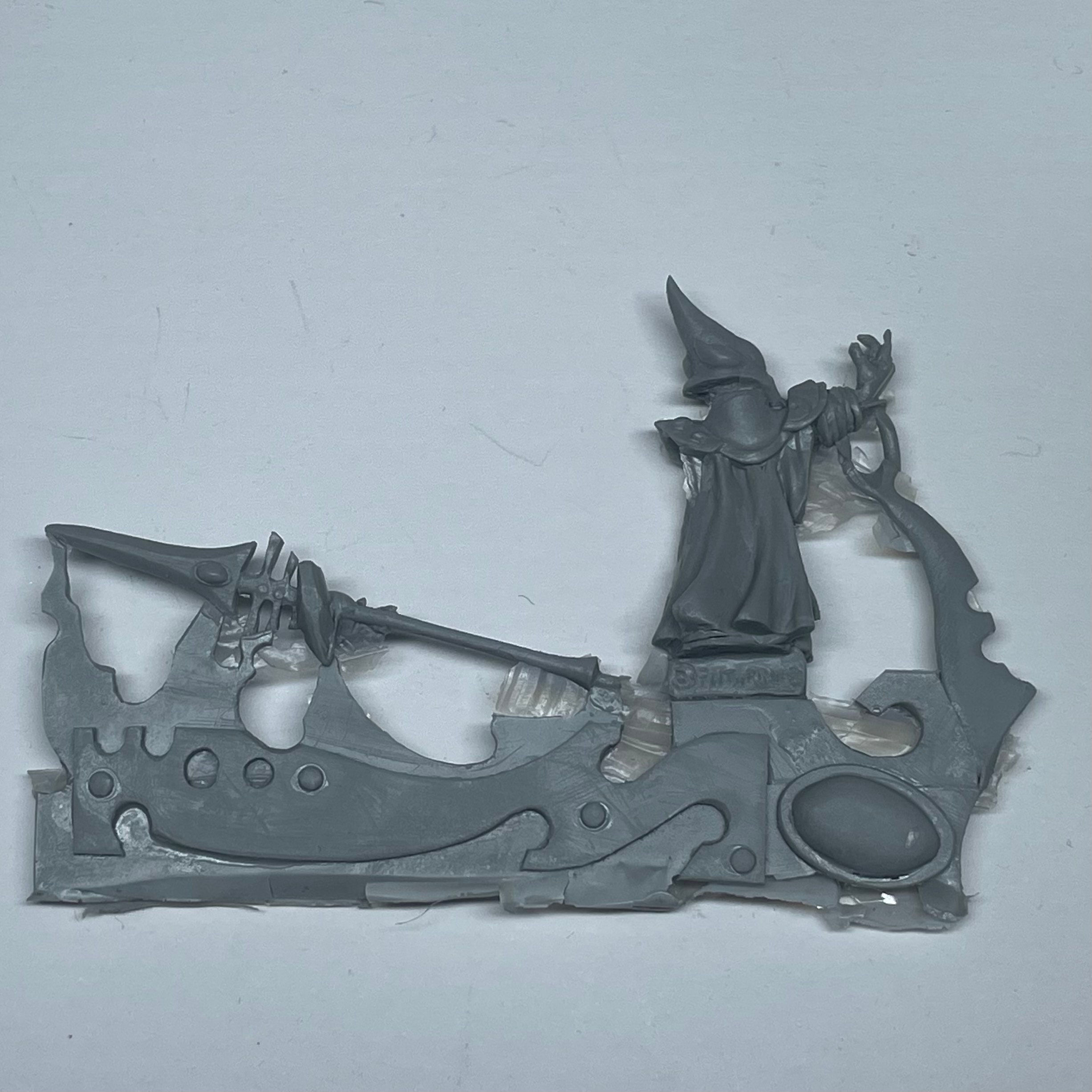 Warhammer 40k Proxy Retro Style Eldar Farseer, Handsculpted and ...