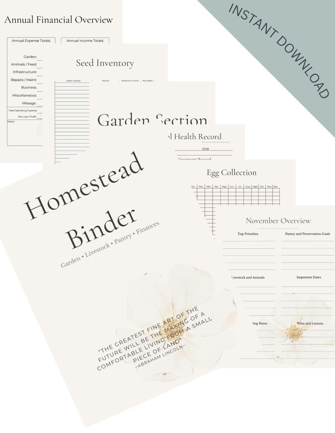 Homestead Planner Printable - Etsy