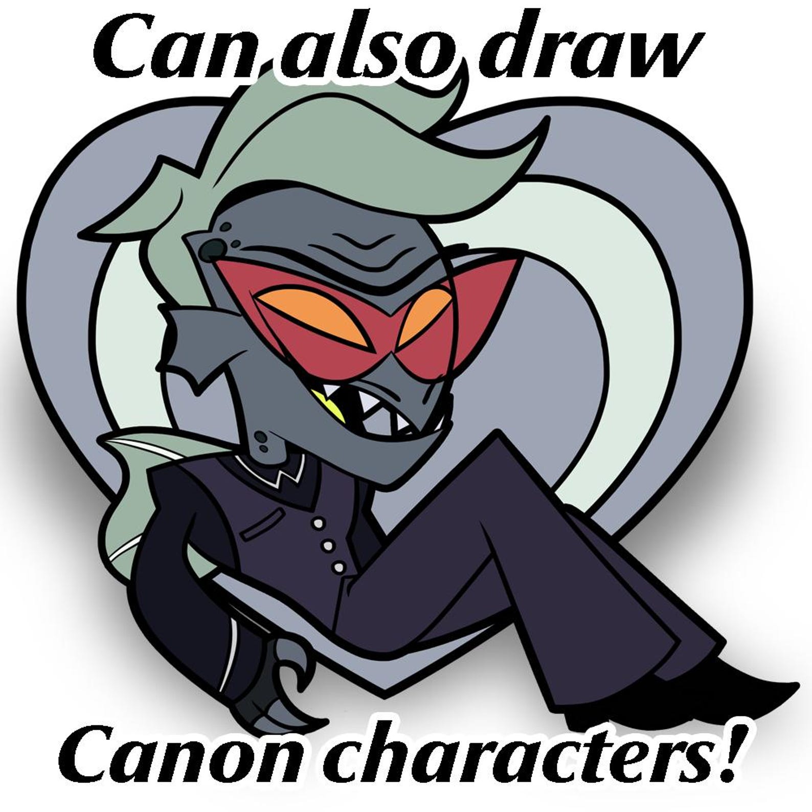 Hazbin Hotel/helluva Boss Custom OC or Canon "chibi Heart" Design - Etsy