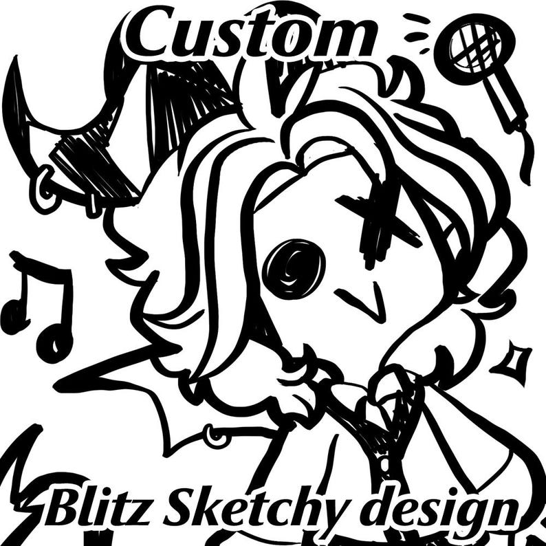 Hazbin Hotel/helluva Boss Custom OC or Canon "blitzo Scribble/sketchy ...