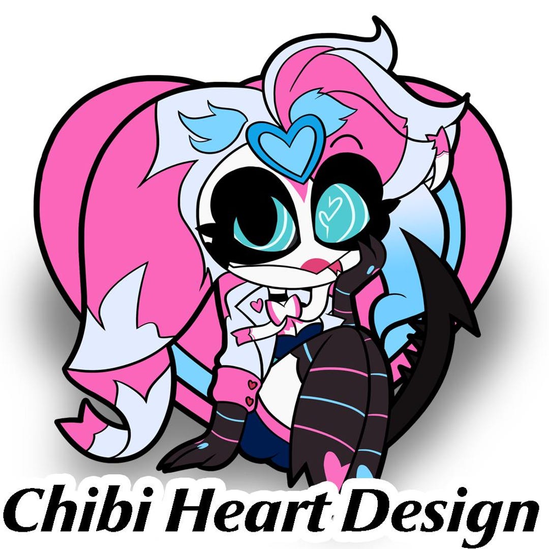 Hazbin Hotel/helluva Boss Custom OC or Canon "chibi Heart" Design - Etsy