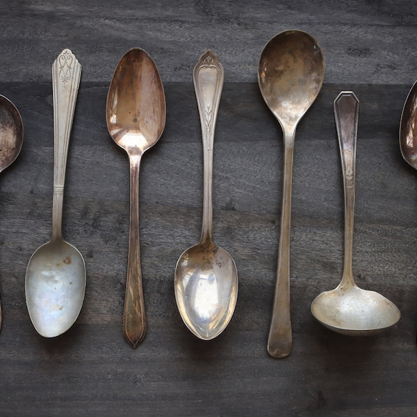 Rustic Silverware - Etsy