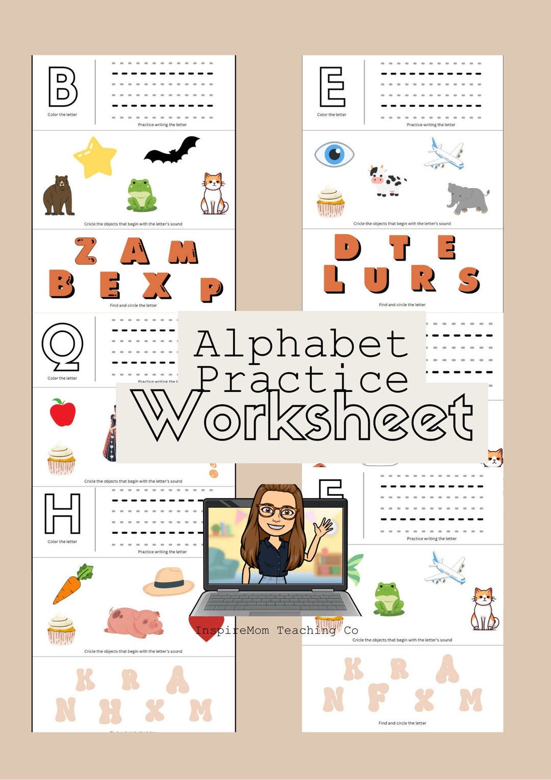 Alphabet Practice - Independent Worksheet - Morning Work - Etsy