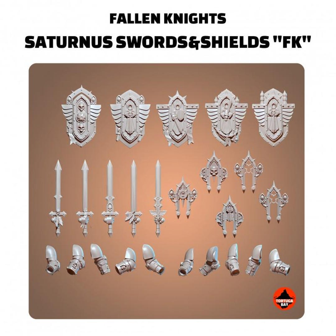 Fallen Knights Panzer Saturnus Swords&shields - Etsy