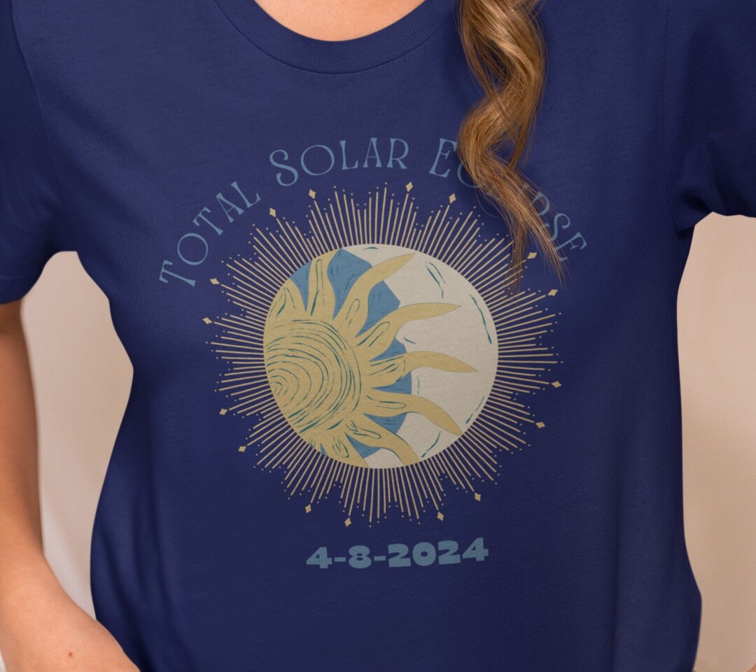 Buy Total Solar Eclipse Solar Eclipse 2024 Science Shirts Astronomy Gifts for Sci Fi Lovers ...